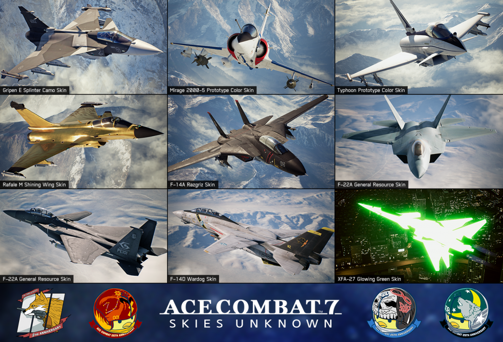 Ace Combat 7 3rd Anniversary Update Adds New Skins & Emblems