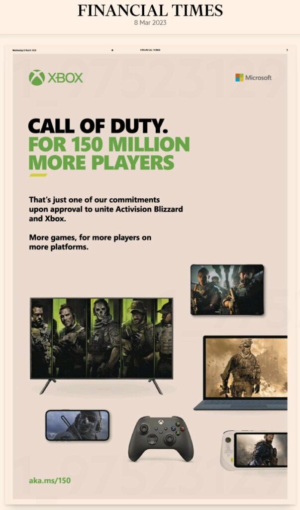 Microsoft Xbox Is Promoting Its Activision Blizzard Merger Plans ...