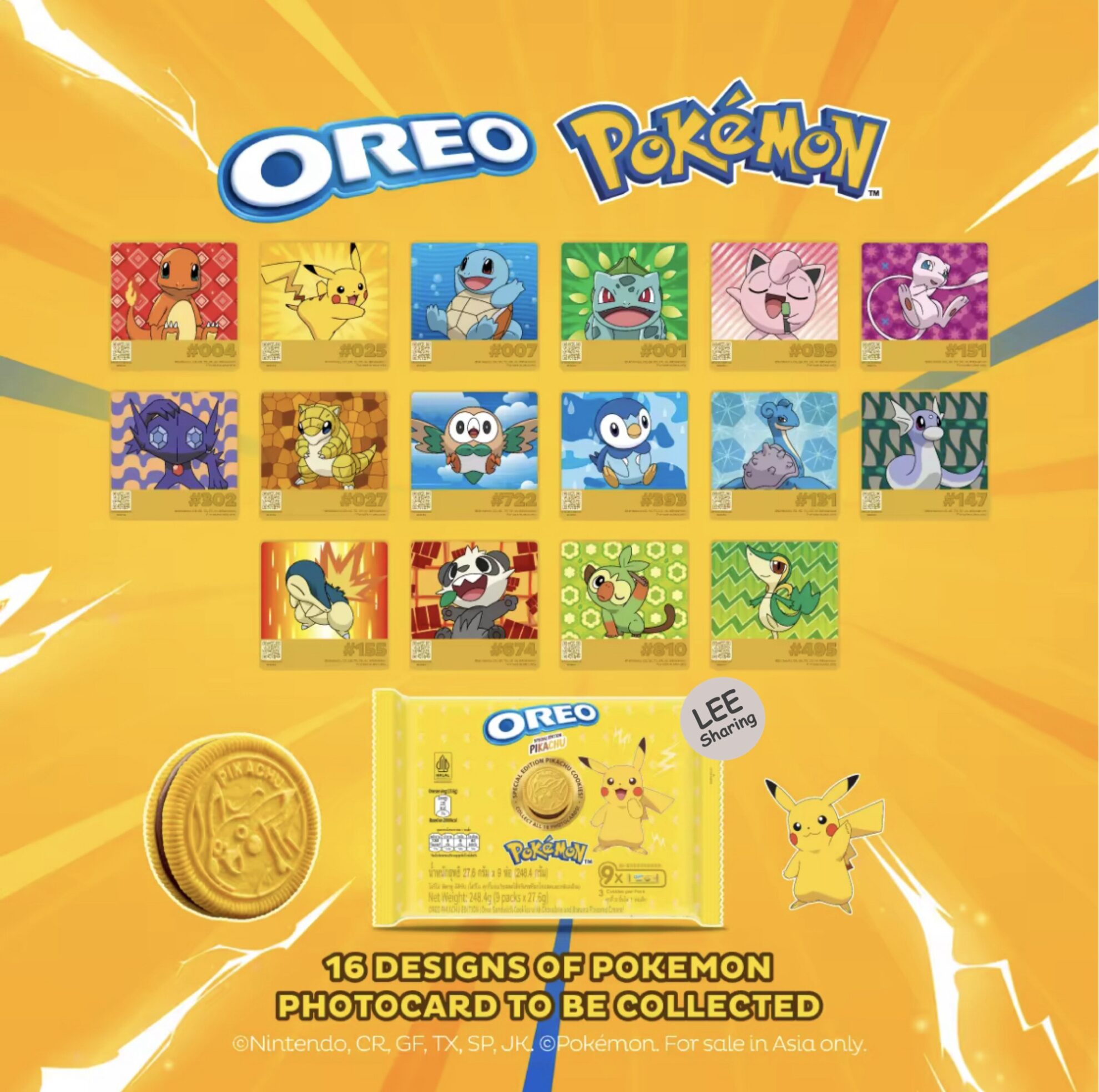 Catch 16 Pokémons In OREO x Pokémon Special Cookie Collection In ...