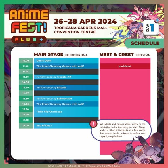 Anime Fest+ 2024 Malaysia Schedule Revealed – Kakuchopurei