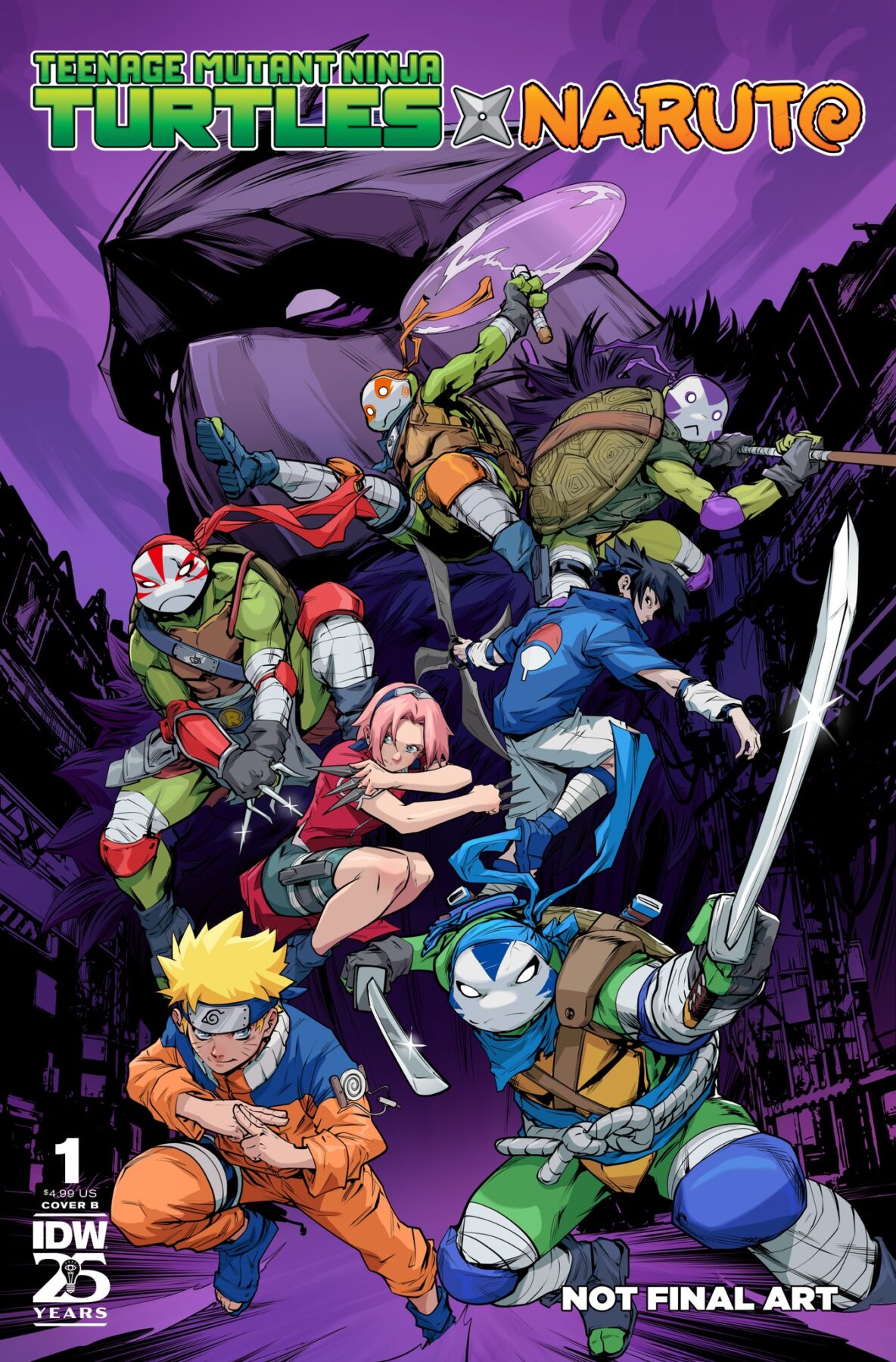Teenage Mutant Ninja Turtles x Naruto Comic Series Announced – Kakuchopurei