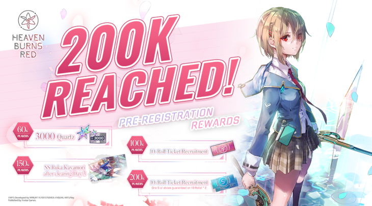 Heaven Burns Red Celebrates Launch & 200K Pre-Registrations With Player ...