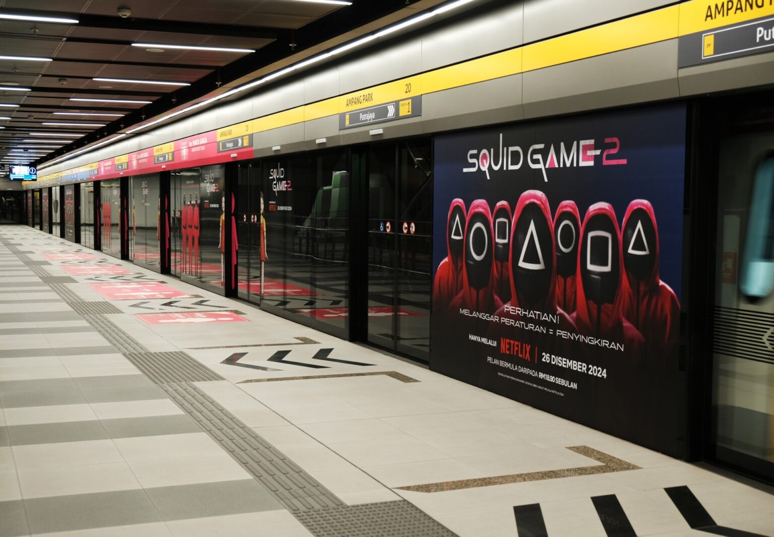 Squid Game Takes Over MRT Ampang Park With Games & Activities ...