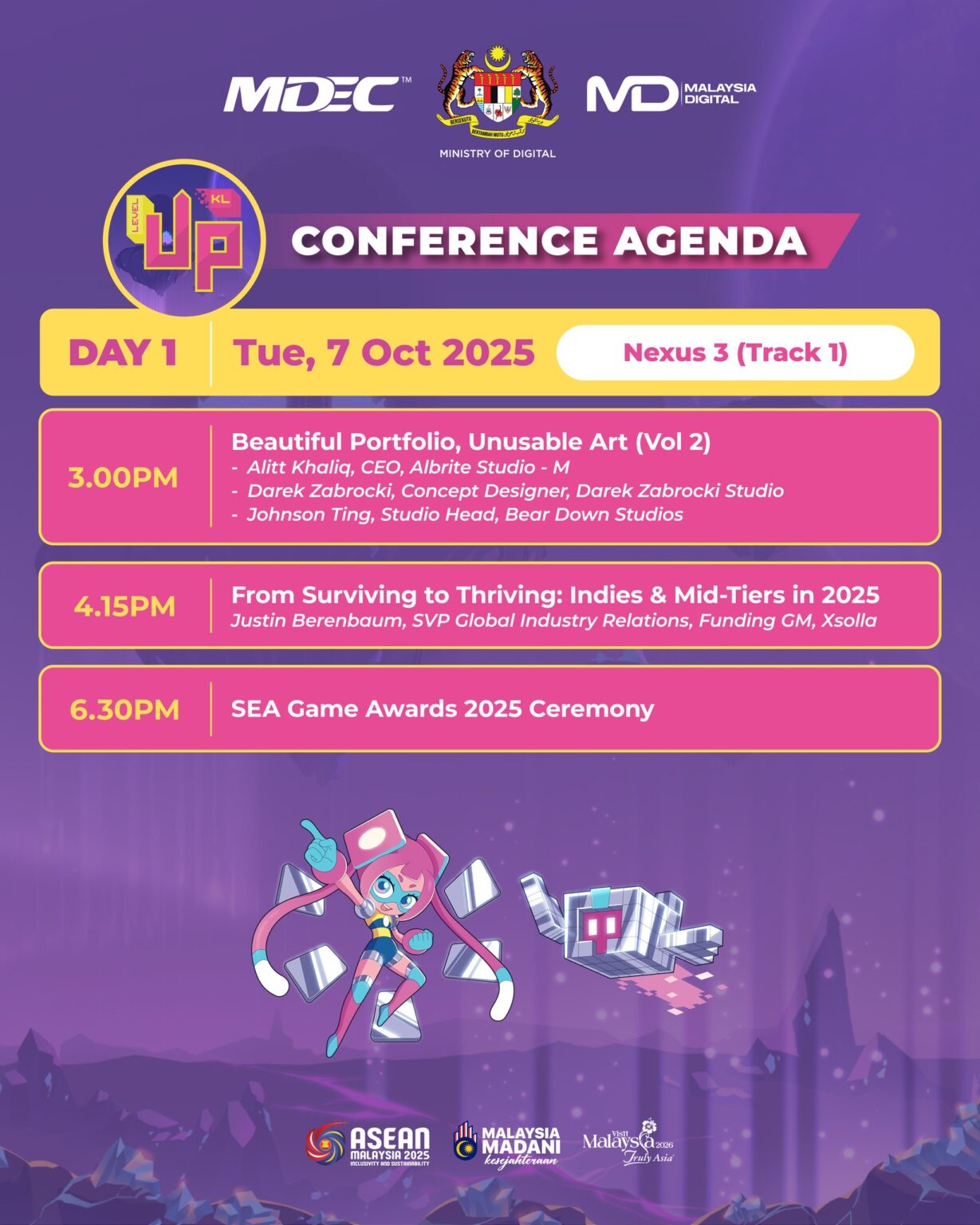 Level Up KL 2025: All Talks & Schedule – Kakuchopurei